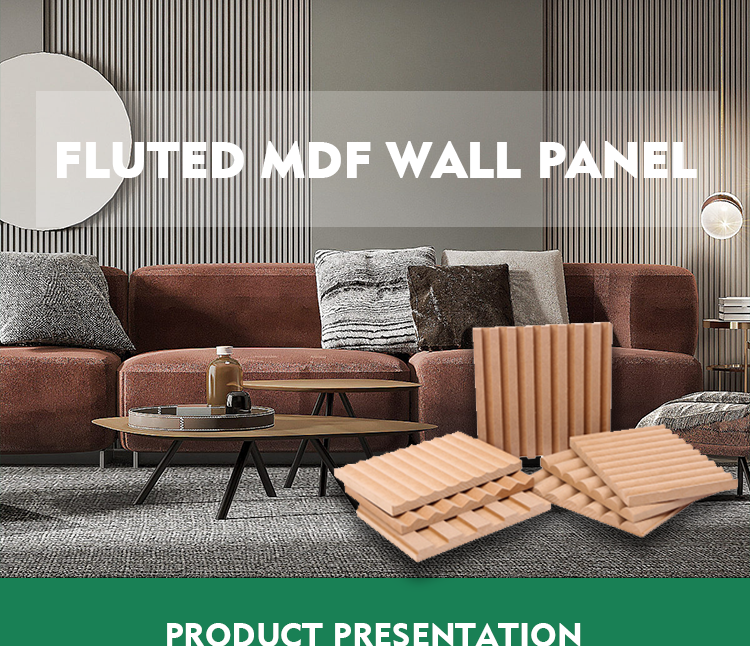 China veneer flexible fluted MDF wall panel manufacturers and suppliers ...