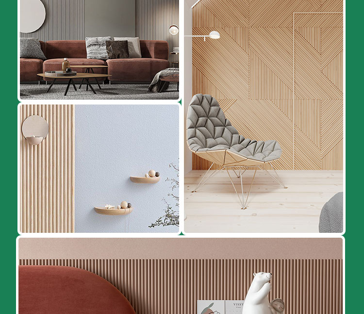 China Art Textured Curved Wooden Textured Mdf Board Flexible fluted MDF ...